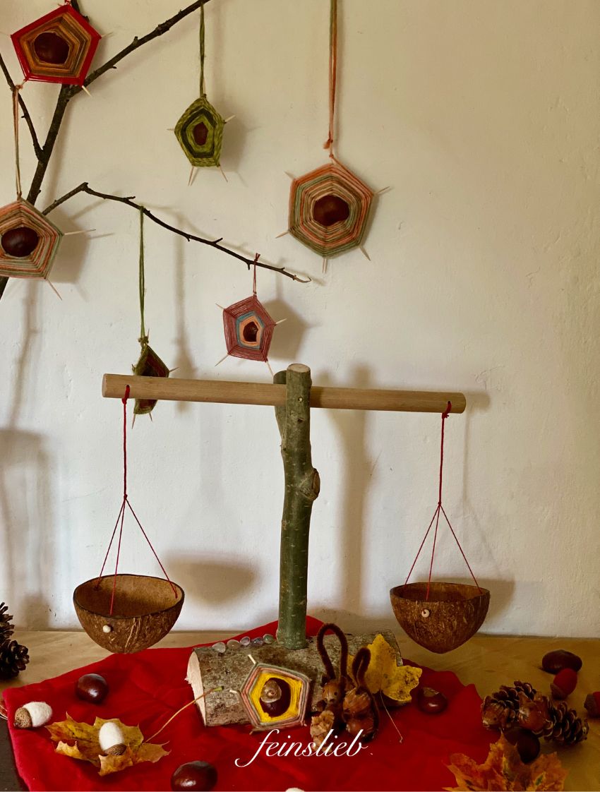 Anleitung Michaels-Waage / Michaeli-Waage selber bauen - feinslieb