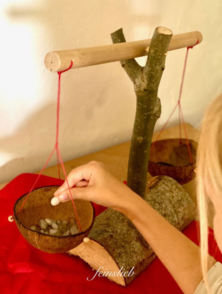 Anleitung Michaels-Waage / Michaeli-Waage selber bauen - feinslieb